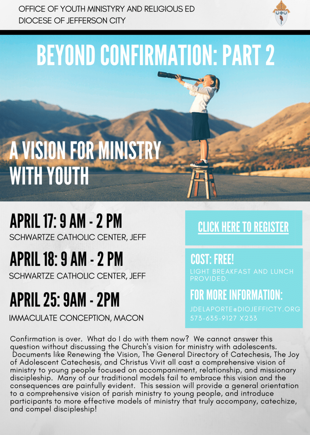 Beyond Confirmation Part 2 Flyer | Diocese of Jefferson City
