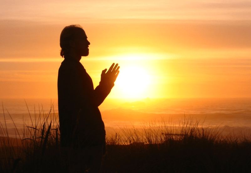 Prayer Sunset Man | Diocese of Jefferson City