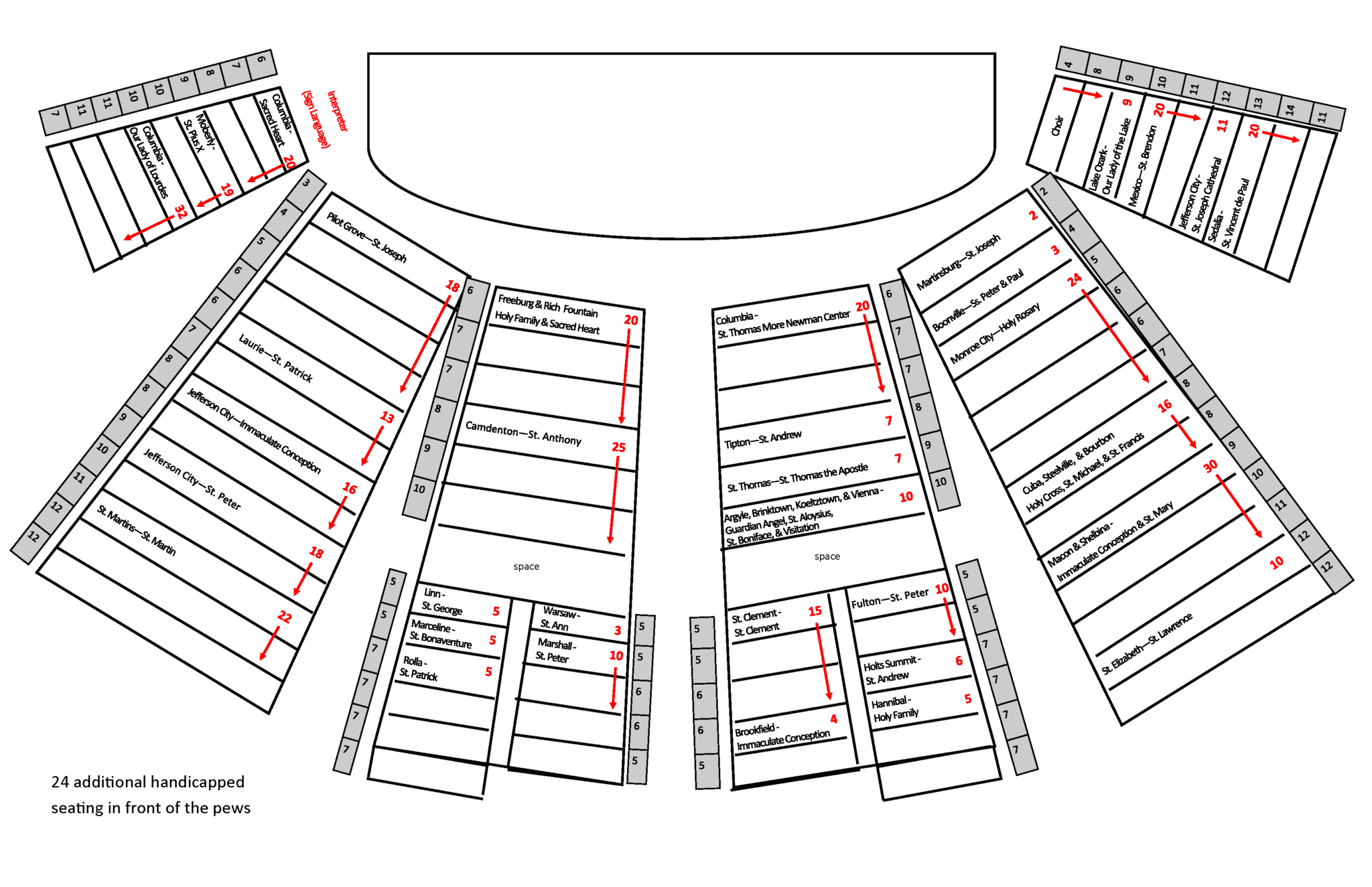 Seating Chart | Diocese of Jefferson City