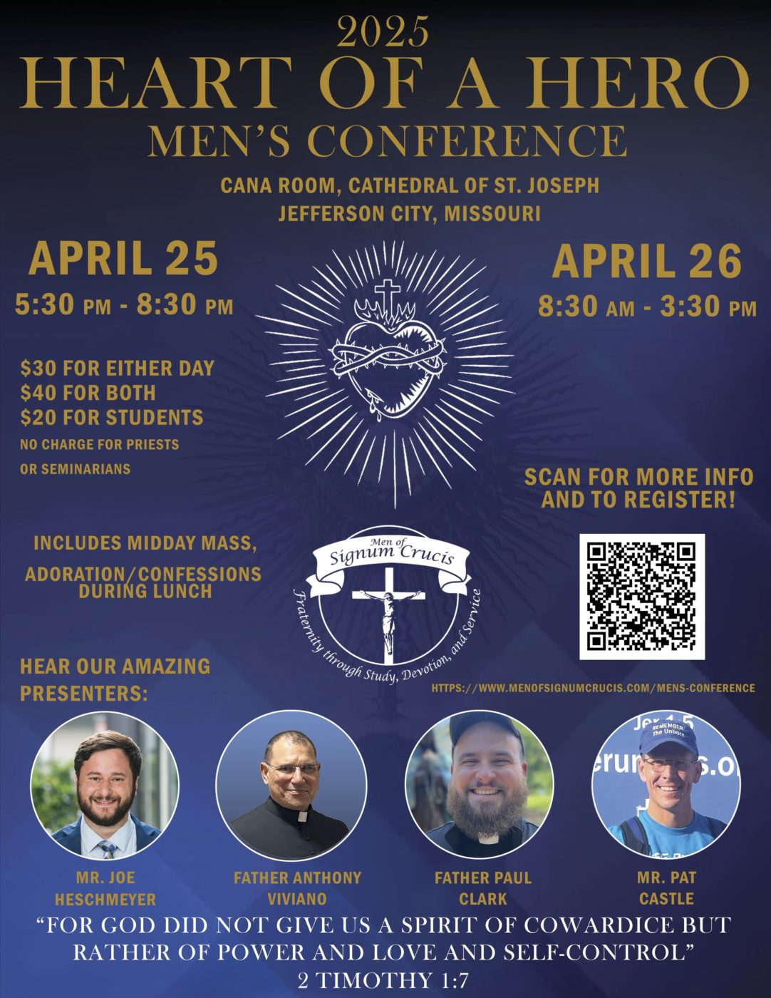 2025 Heart Of A Hero Men’s Conference Flyer & Registration | Diocese of ...
