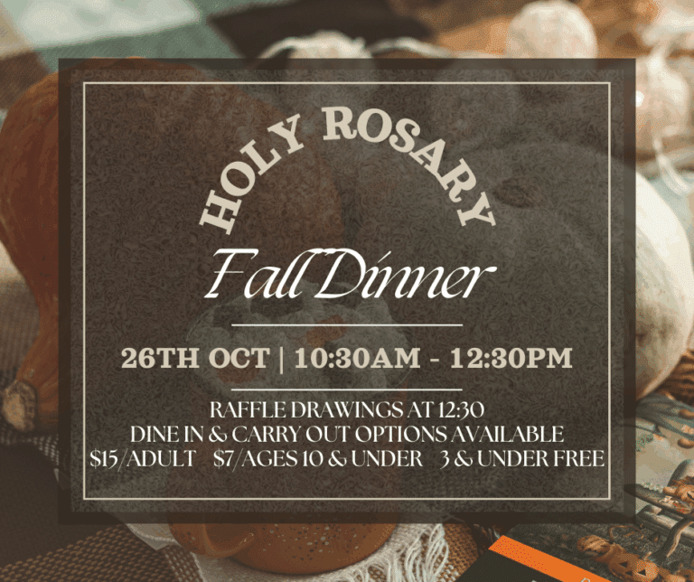 Holy Rosary Fall Dinner (Monroe City) | Diocese of Jefferson City